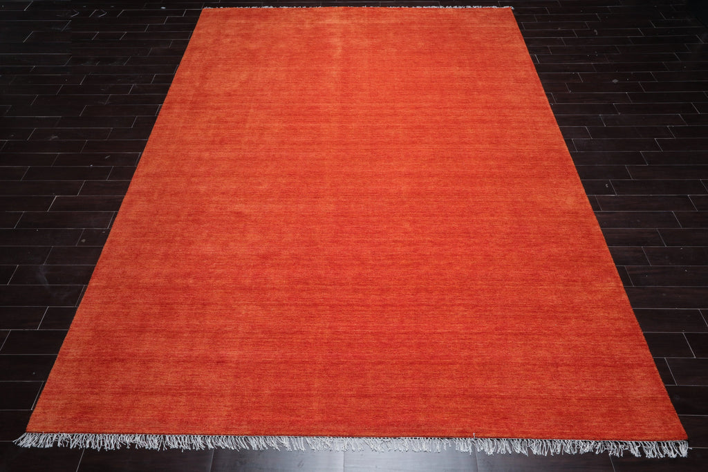 Multi Sizes Burnt Orange Hand Loomed Persian Area Rug | Oriental Rug of ...
