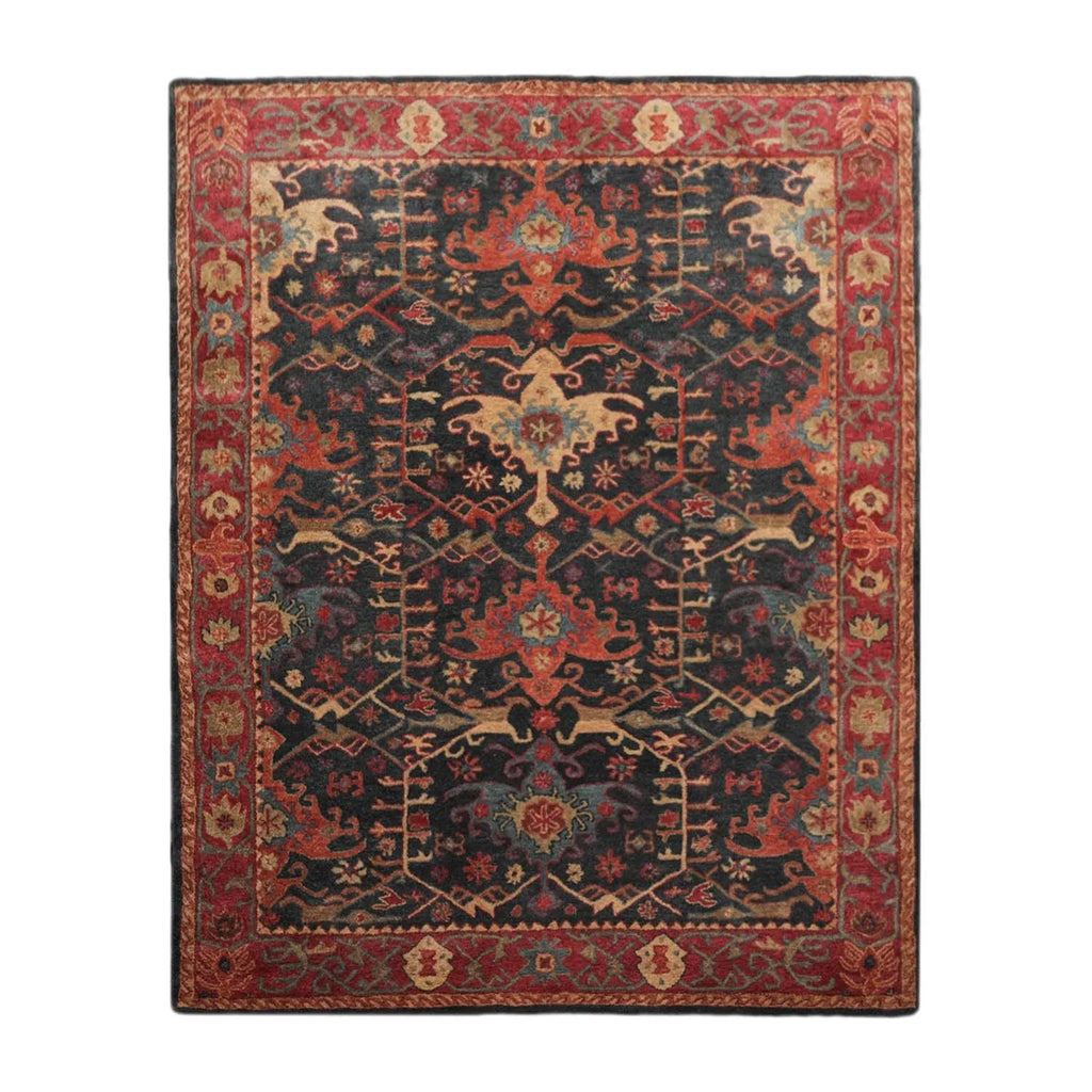 Multi Sizes Dark Blue Hand Tufted Persian Area Rug | Oriental Rug of ...