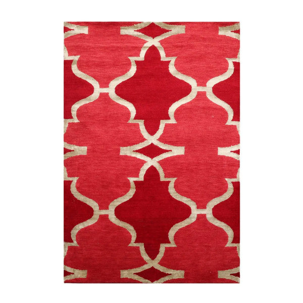 4x6 Raspberry Hand Knotted Persian Area Rug | Oriental Rug of Houston ...