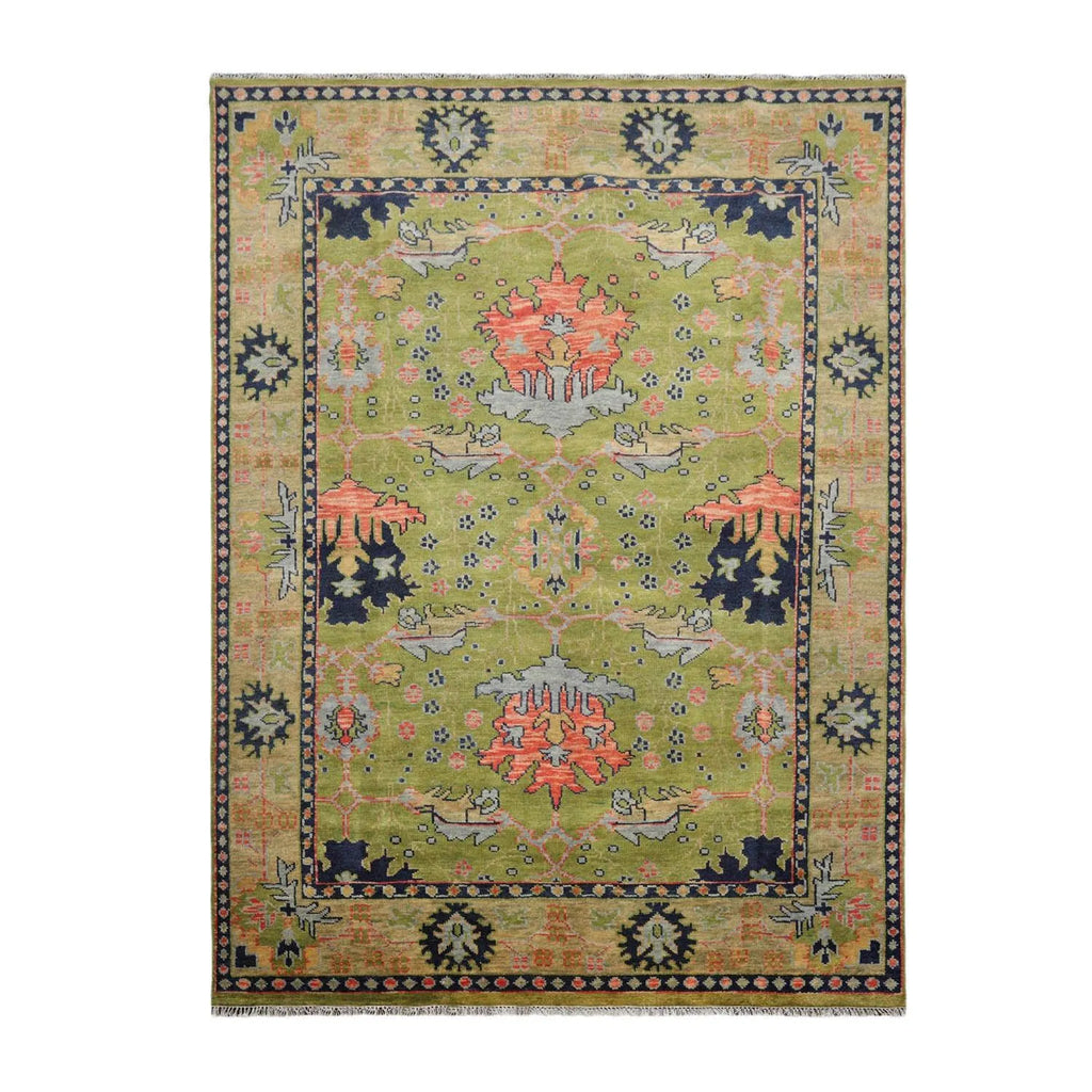 9x12 Green Hand Knotted Persian Area Rug | Oriental Rug of Houston ...